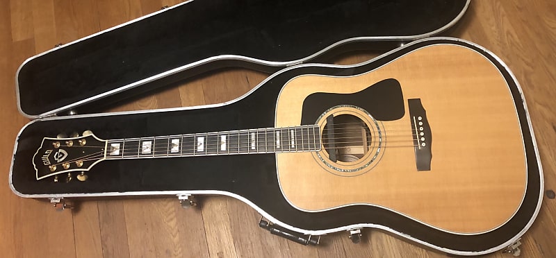1999 Guild D55 NT Acoustic/Electric Guitar W/HSC Made in | Reverb