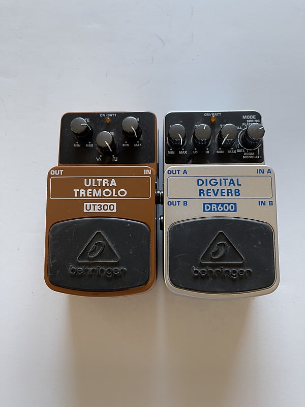 Behringer UT300 Ultra Tremolo + DR600 Digital Reverb Guitar | Reverb