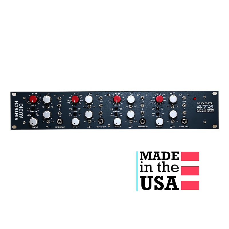 Vintech Audio 473 4-Channel 1073 Mic Pre/EQ | Reverb