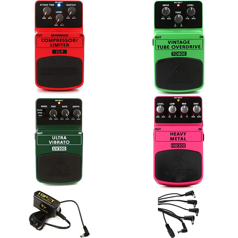 Behringer Guitar Pedal 4-pack with Power Supply | Reverb