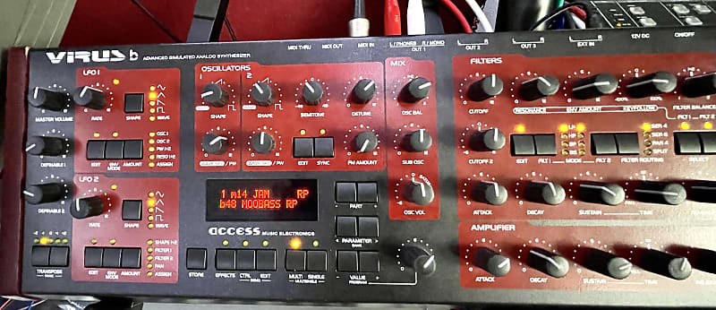 Access Virus A, B,C RED/BLACK OLED Display Upgrade | Reverb