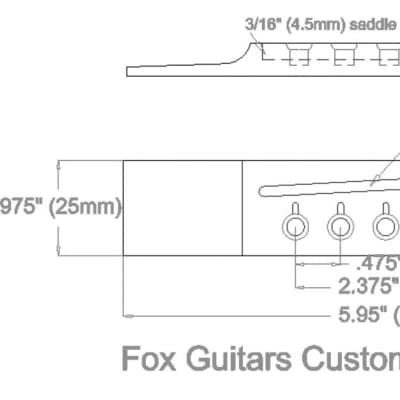 Fox Guitars Indian Rosewood Bridge Gibson Type for Acoustic | Reverb