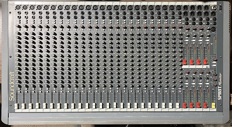 Soundcraft Spirit Monitor Mixing Console 24x8 Sound Board | Reverb