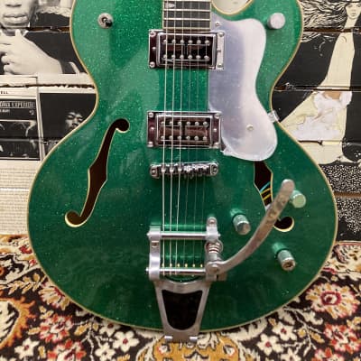 Alden AD Western Star Semi Acoustic Guitar Green Sparkle | Reverb UK