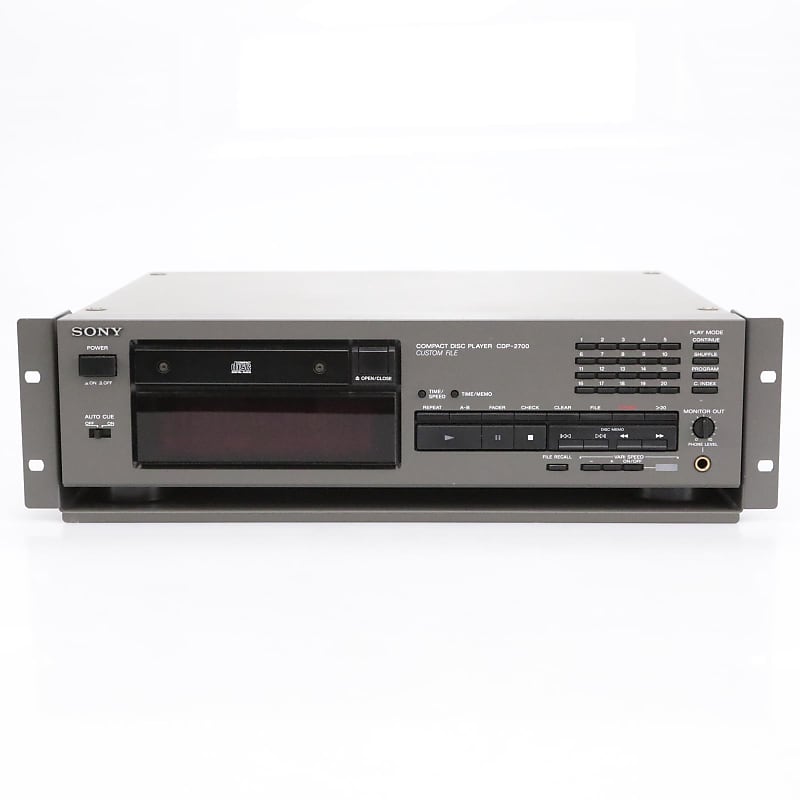 Sony CDP-2700 Professional CD-Player w/ Rack Mount Needs | Reverb