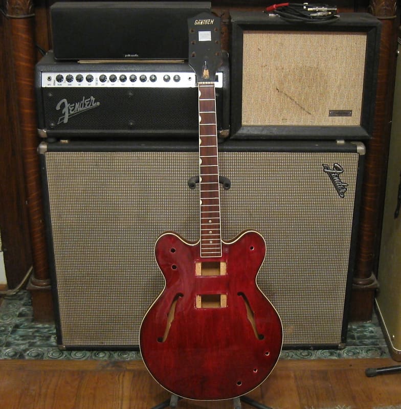 Vintage 1969 Gretsch Streamliner Hollow Body Guitar Body Neck | Reverb