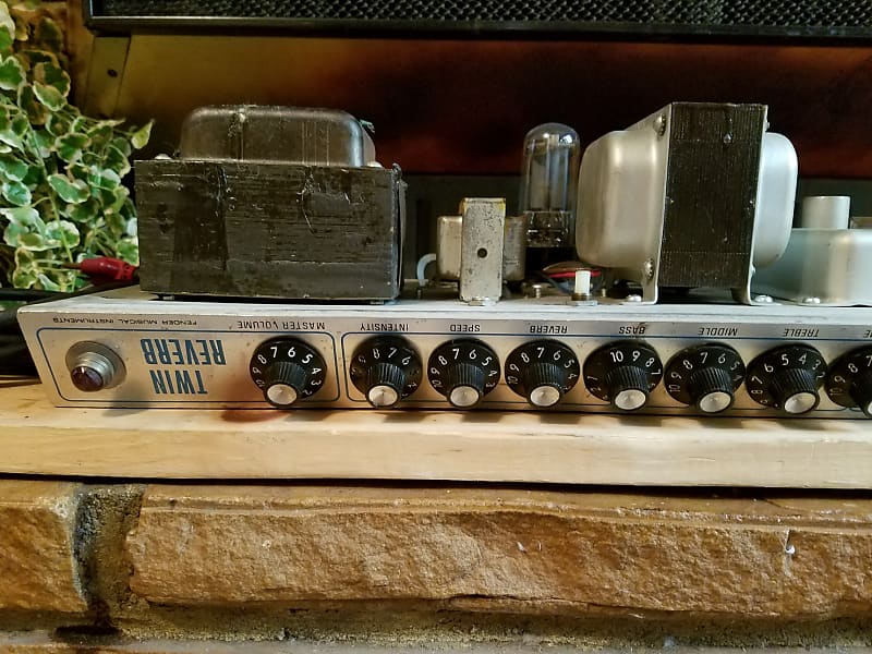 Fender Twin Reverb Blackface Mod 1974 Vintage Silverface | Reverb