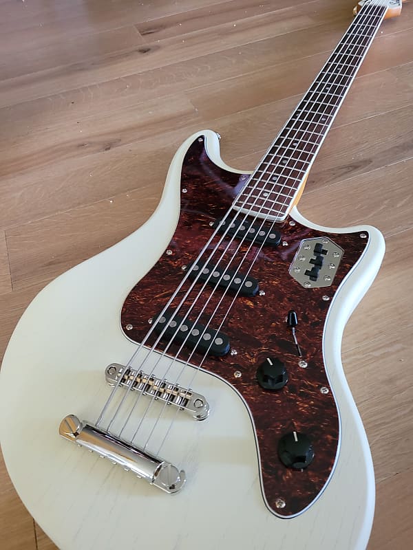 Schecter Hellcat Bass VI Offset Olympic White | Reverb