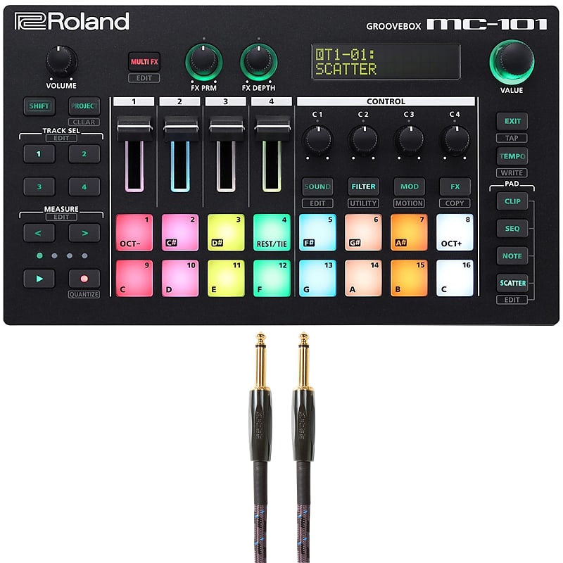 Roland MC-101 Groovebox Sequencer Sampler Production | Reverb