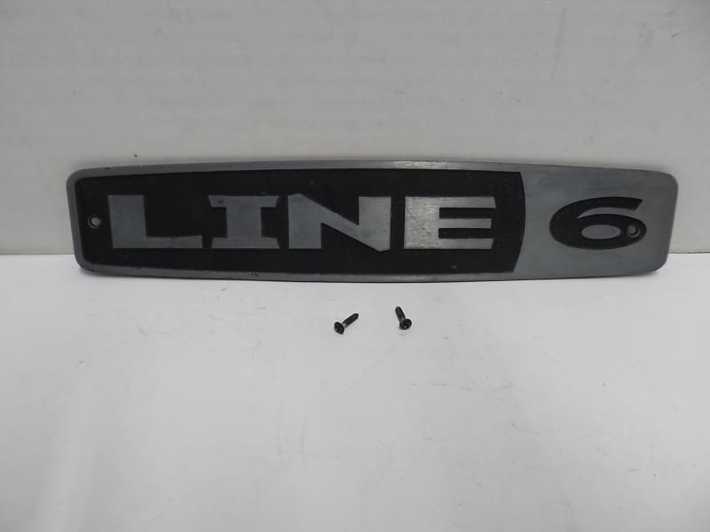 Line 6 Head Combo Speaker Cabinet Cab Badge Logo Emblem Metal | Reverb