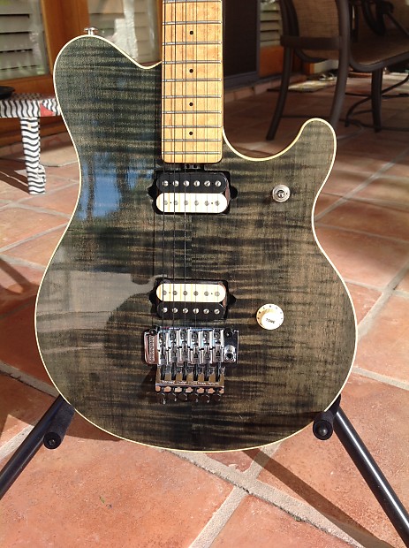 Ernie Ball Music Man EVH Signature Guitar 1993 Trans Black | Reverb