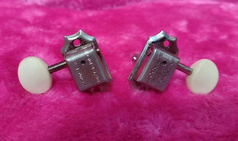 Kluson Deluxe double line plastic oval buttons vintage patent | Reverb