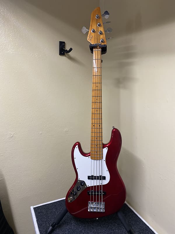 SX Left handed 5 string jazz bass | Reverb