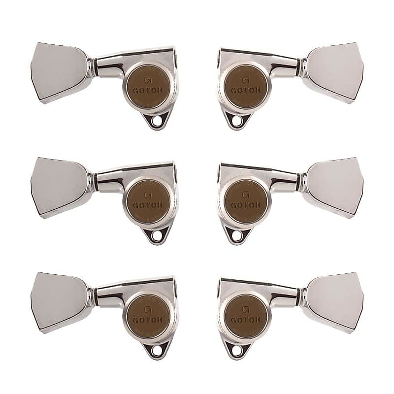 Gotoh Magnum Lock-Trad 3+3 Guitar Tuners with Keystone Knobs, | Reverb