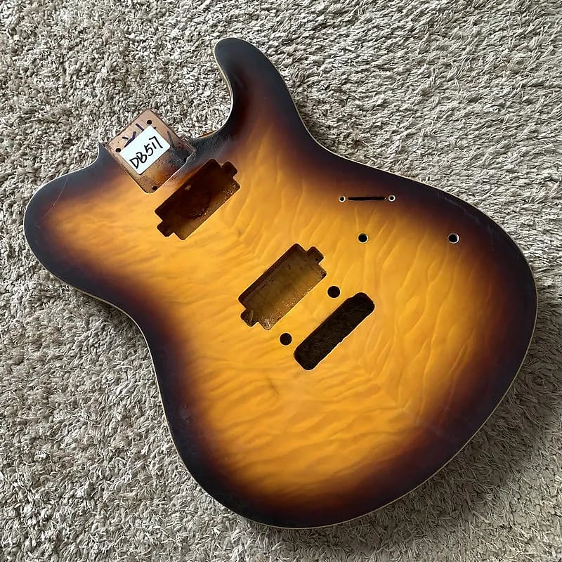 Tobacco Burst Quilted Maple Top Telecaster Tele Style Body | Reverb