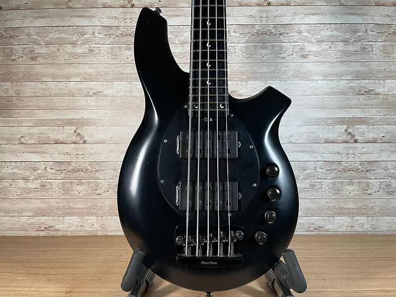 Music Man Bongo Bass 5-String Black with original case | Reverb