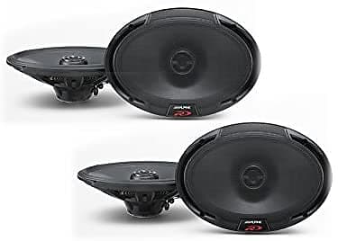 2 Alpine SPR-69 6x9" Coaxial 2-Way Speaker Set Bundle | Reverb