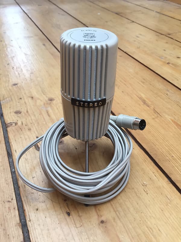 Vintage Philips EL3757 Microphone 1960s | Reverb