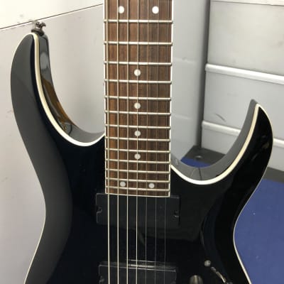 Ibanez RGA7 Black 7 String Electric Guitar with Active | Reverb