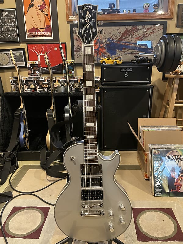 Burny LES PAUL Silver Sparkle EVERYTHING UPGRADED tone pros | Reverb