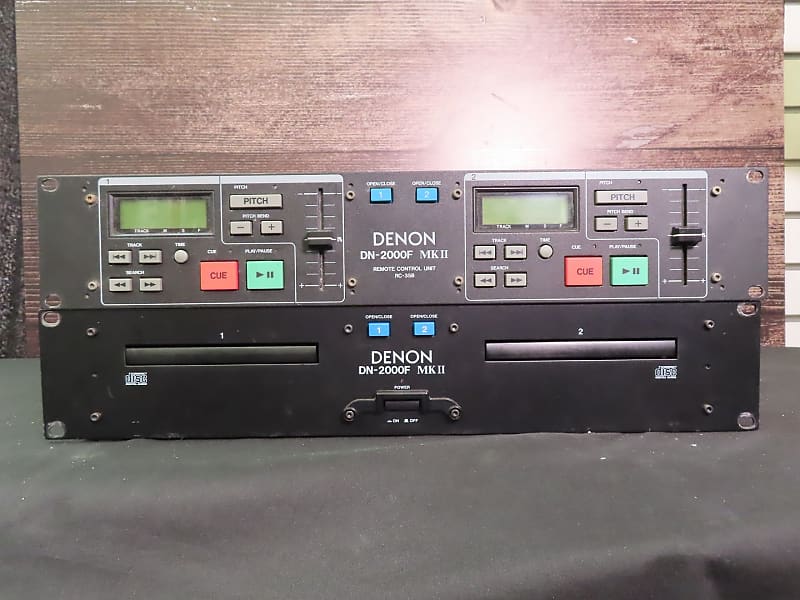Denon DN 2000F MKII Dual CD Deck w/ RC-35B Controller DJ | Reverb