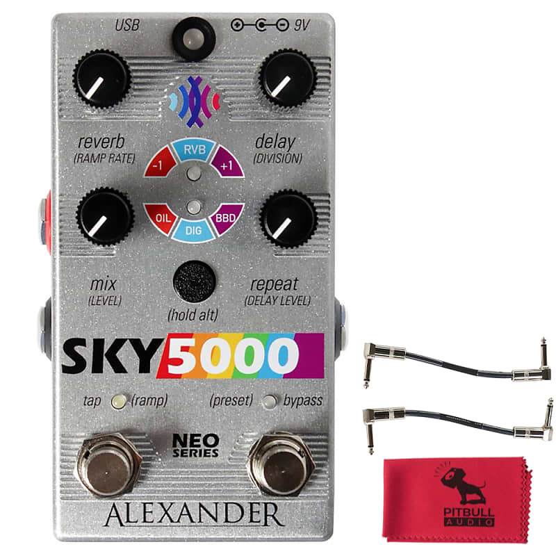 Alexander Pedals Sky 5000 Reverb / Delay Pedal w/ Patch | Reverb