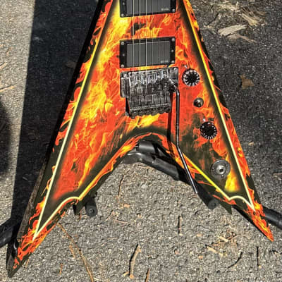 Dean Dime Razorback V 255 Classic Guitar 2007 Dimebag Black | Reverb