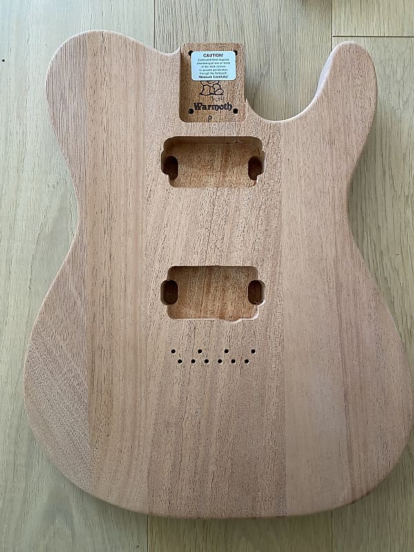 Warmoth Tele Body - HH humbucker routing, Mahogany, | Reverb