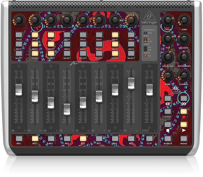Midi Control Surface Skin Overlay Behringer X-Control Compact | Reverb