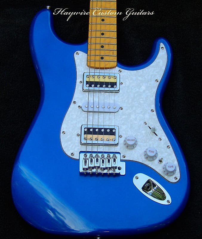 Beautiful Cobra H-S-H Blue Mahogany Superb Fat Strat Strat + | Reverb