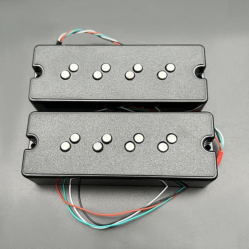 Alnico 5 Stacked 4 String Electric Bass Humbucker Pickups | Reverb