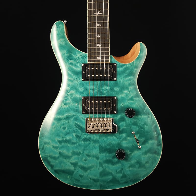 PRS SE Custom 24 - Turquoise Quilt -8LBS- w/ gig bag - Brand | Reverb