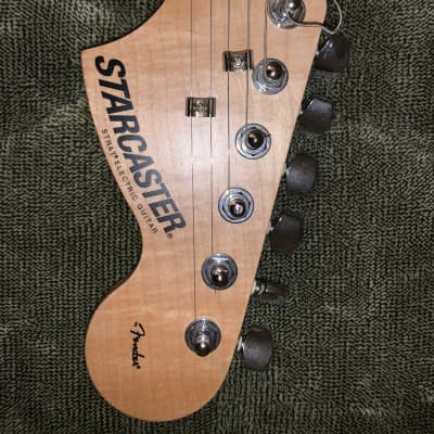 Fender Starcaster Strat 2000s - Black & Maroon | Reverb