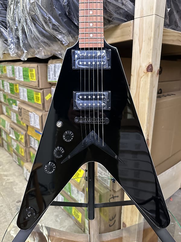Dean VX Left-Handed - Classic Black #10190 | Reverb