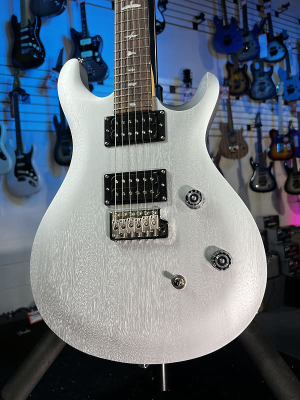 PRS SE CE 24 Standard Satin Electric Guitar - Metallic Silver | Reverb