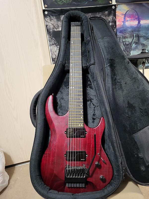 Kiesel OS7x 2018 - trans red with matte rawtone | Reverb