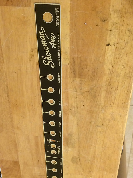 Retroplates Faceplate for BF Fender Showman amp 1964 FEI | Reverb