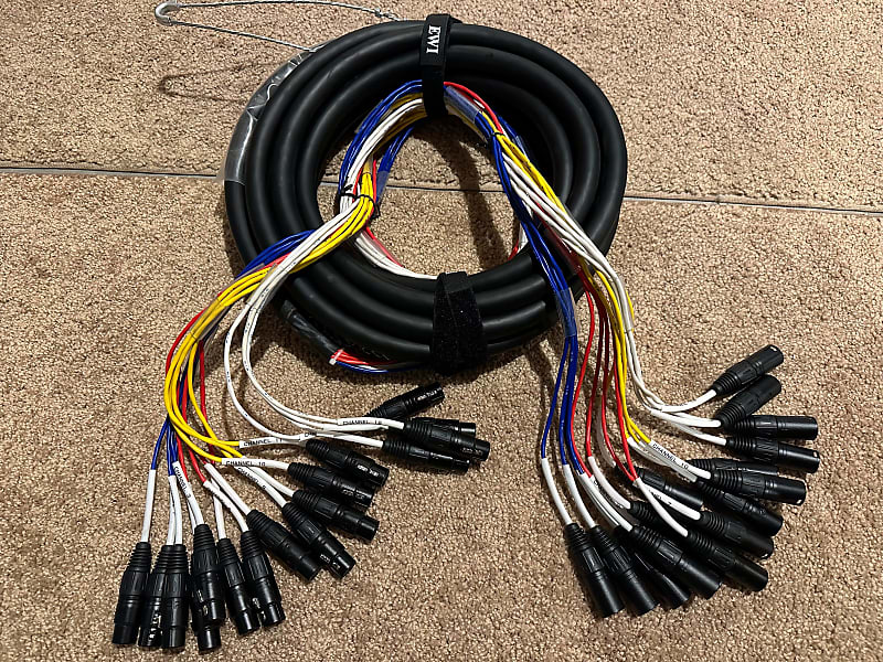 30' XLR-F to XLR-M snake, 16 channels | Reverb