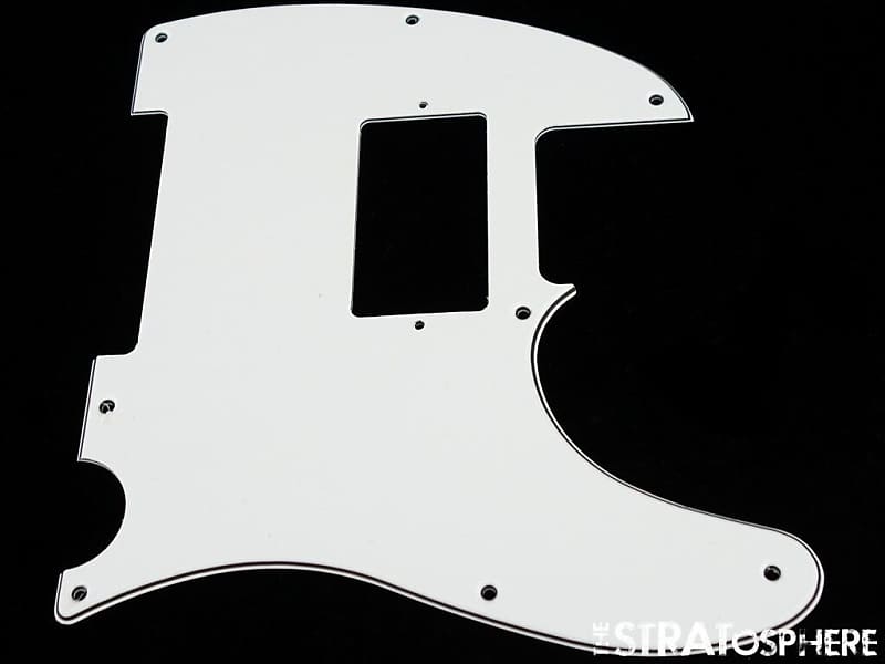 *NEW White HUMBUCKER Telecaster PICKGUARD for USA Fender Tele | Reverb