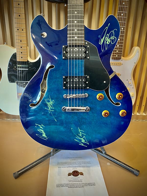 Rolling Stones Signed Guitar by Mick Jagger, Keith Richards, | Reverb