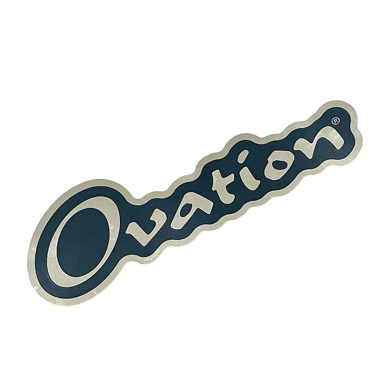 Ovation Logo Vinyl Sticker, Die-Cut 7" x 2.125" (1 pc.) | Reverb