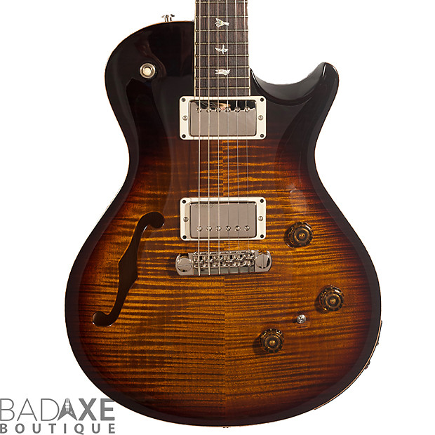 Paul Reed Smith P245 10 Top Semi-Hollow Black Gold Burst Wrap | Reverb