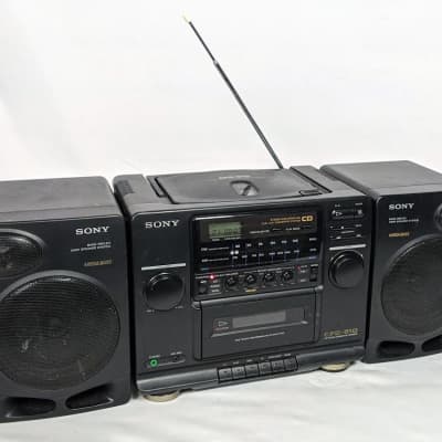 Vintage 90's Sony CFD-510 CD Radio Cassette Mega Bass Speaker | Reverb