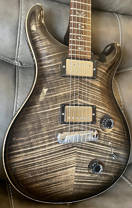 PRS Custom 22 Stoptail 10-Top 2009 Charcoal Burst | Reverb