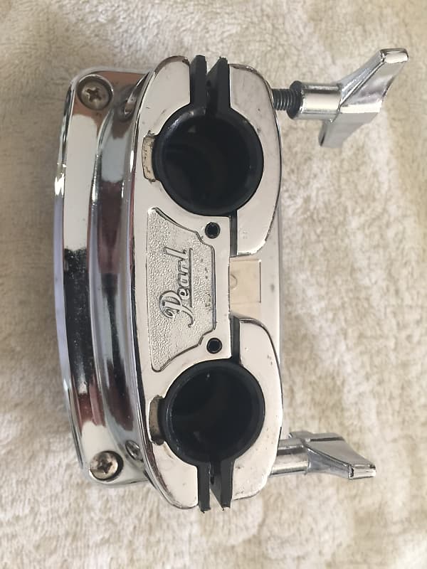 Pearl Session bass drum Tom mount bracket Chrome | Reverb