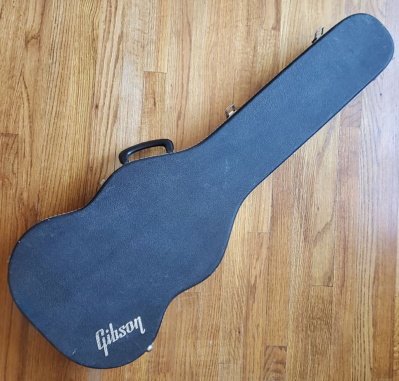 1970s Gibson SG Guitar Case Black and Red || Custom Deluxe | Reverb