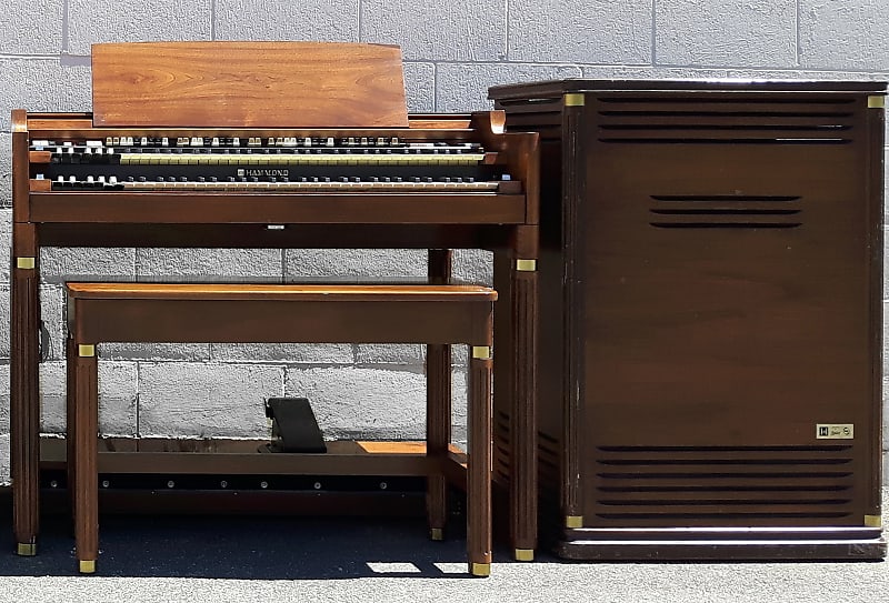 Hammond B3000 with matching Leslie 722 1978 Walnut | Reverb