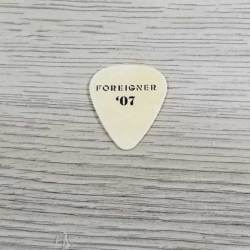 FOREIGNER Guitar Pick Mick Jones 2007 '07 Tour signature pick | Reverb