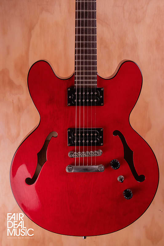 Epiphone DOT Studio Semi-Hollow Electric Guitar in Red, | Reverb UK