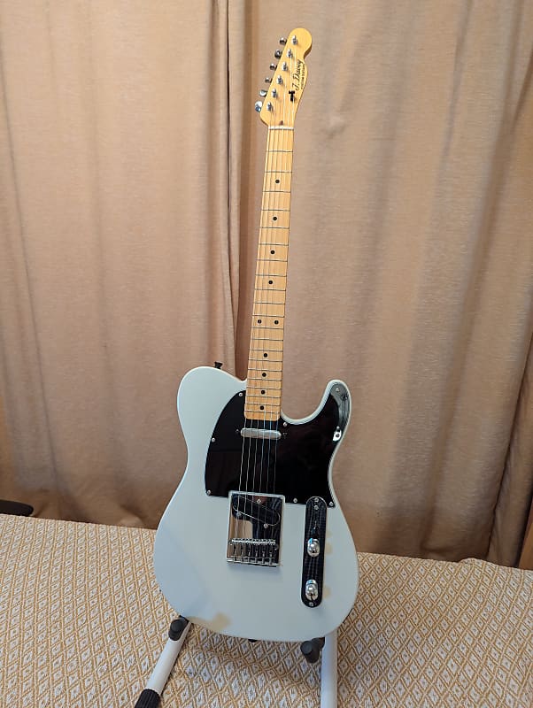 White Jamie Davey Telecaster in excellent condition | Reverb